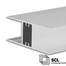 LED surface mounted light profile HIDE DOUBLE aluminum white RAL 9003 ...